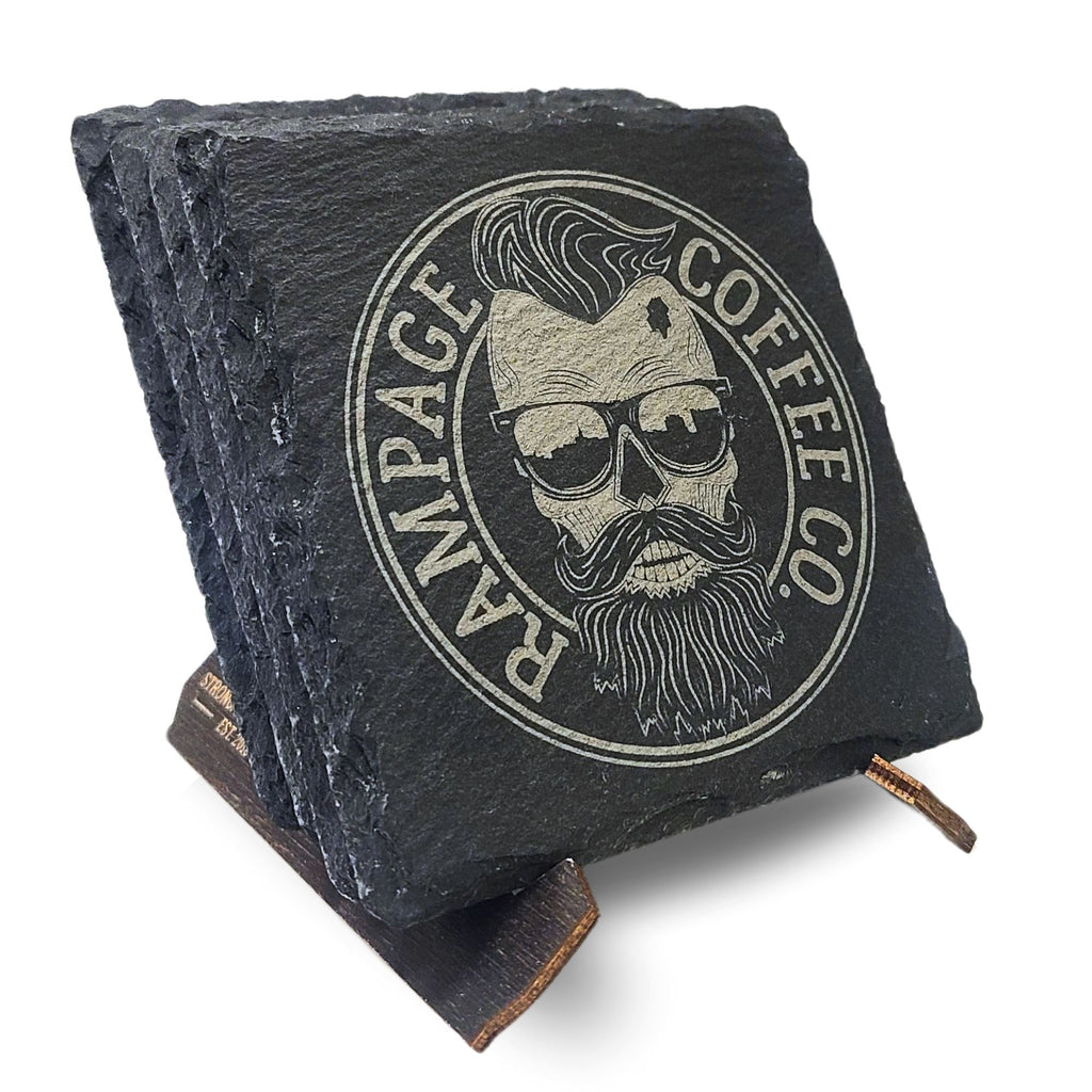 Slate Stone Coaster Set | Rampage Coffee Co.
