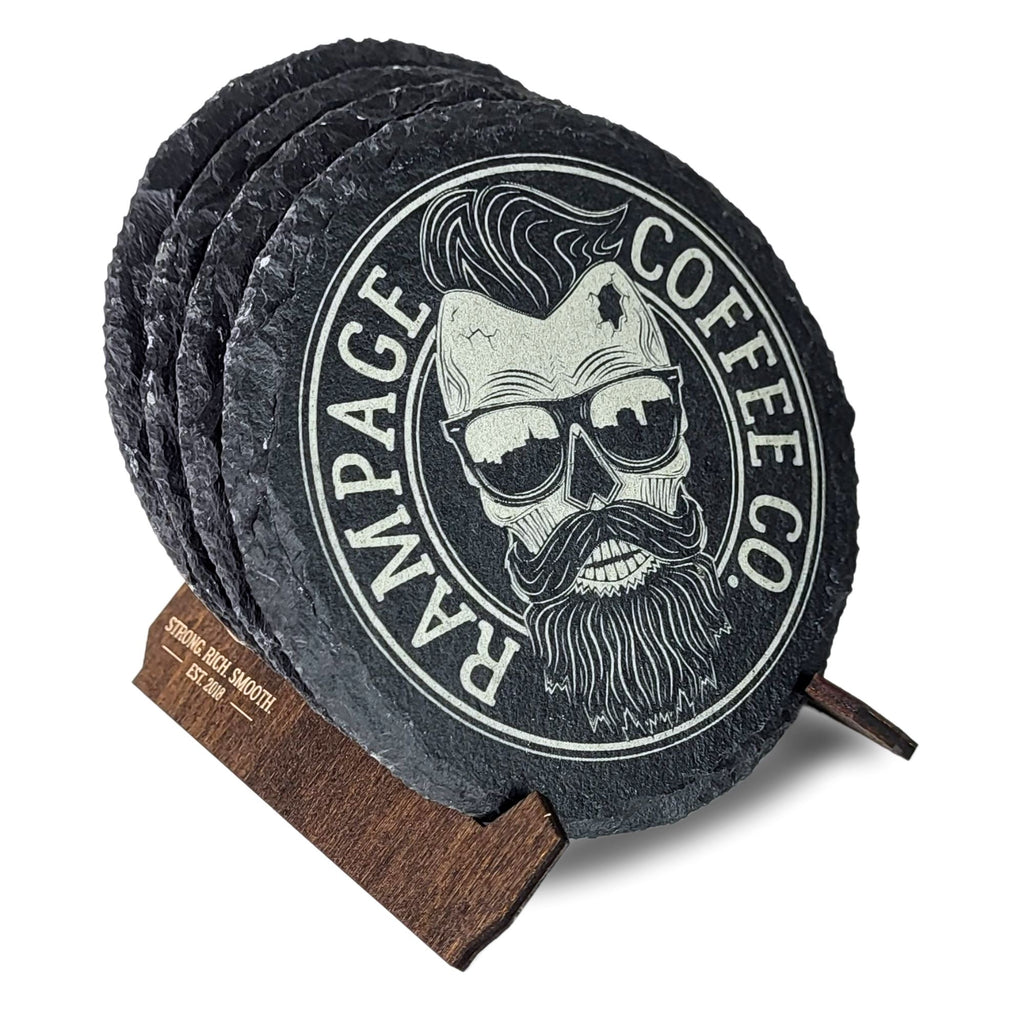 Slate Stone Coaster Set | Rampage Coffee Co.