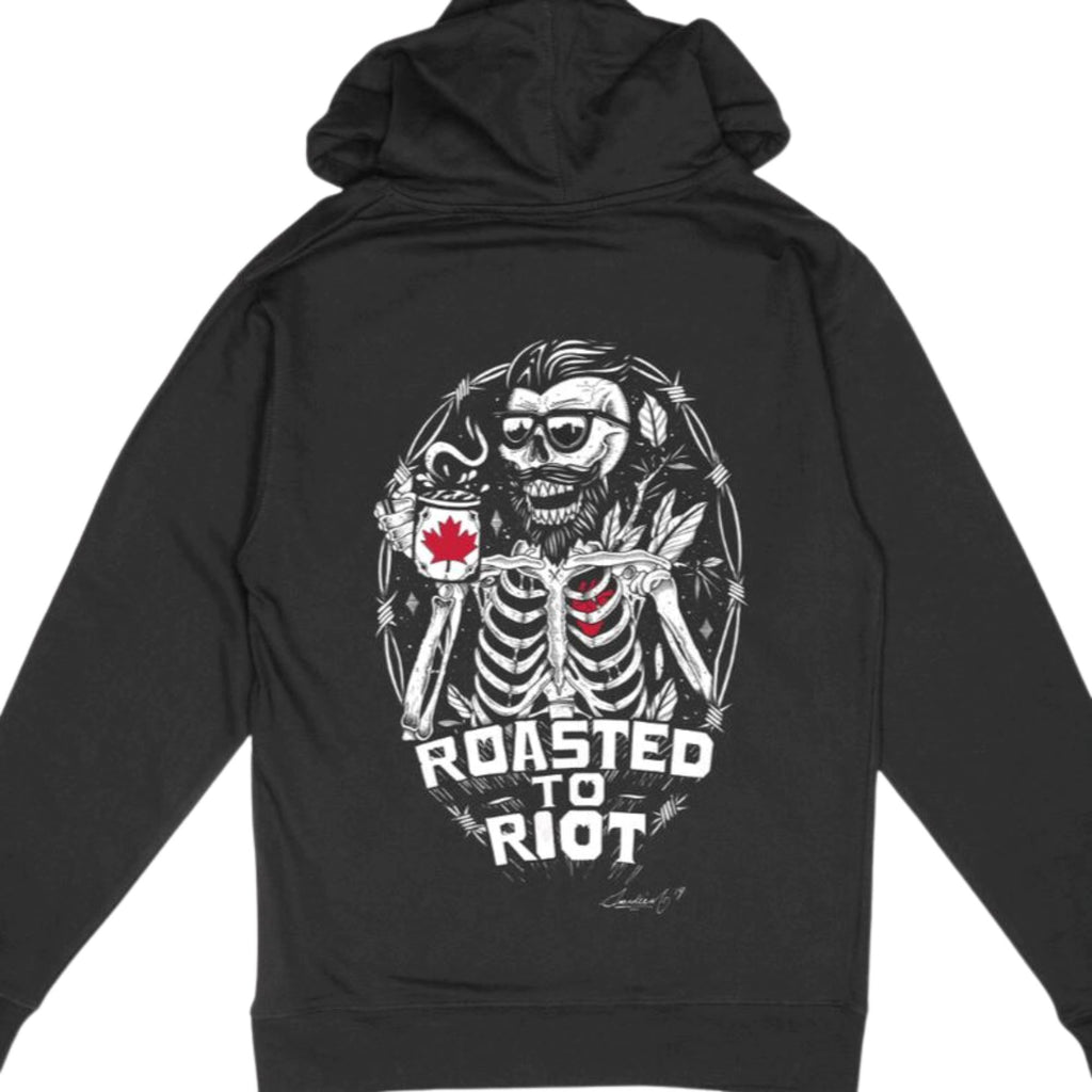 Zip Up Hoodie - Roasted To Riot | Rampage Coffee Co.